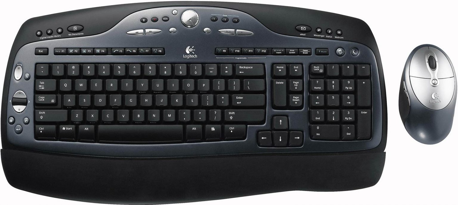 Logitech Cordless Desktop LX 700 Black USB+PS/2 — Ipi Computer